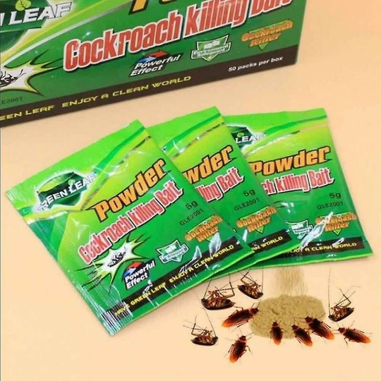 Buy 50pack Cockroach Killer Bait Insect Eradication Powder Cockroach ...