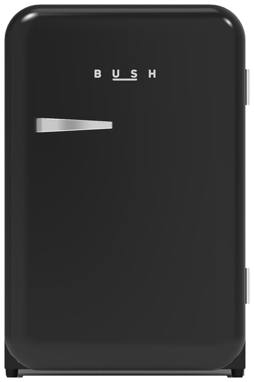 Buy Bush Retro MUCLARBLK Under Counter Larder Fridge - Black online