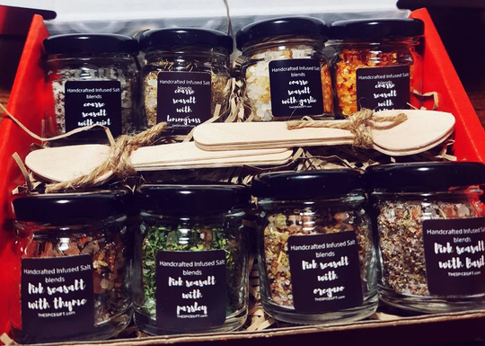 Buy Virgin Olive Oil Flavored Sea Salt Collection| With 8 Herbal ...