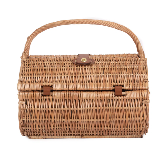 Buy 2 Person Tweed Barrel Picnic Basket online