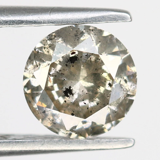 Buy 0.82 Ct 6 Mm Round Salt & Pepper Diamond Online