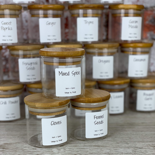 Buy Personalised Glass Herb & Spice Jars Online