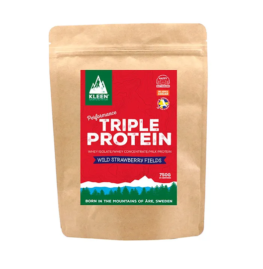 Köp Kleen Sports Nutrition Triple Protein Powder - Wild Strawberry ...