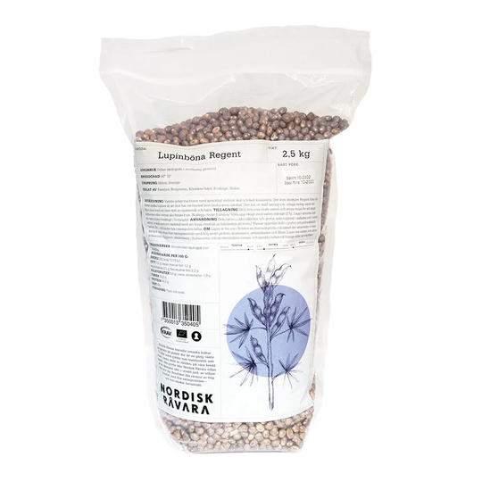 Köp Nordisk Råvara Lupinböna Regent, 2,5 kg ekologisk