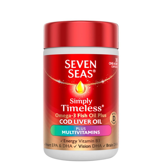 Buy Seven Seas Simply Timeless Cod Liver Oil Plus Multivitamins 30 ...