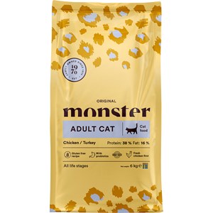Köp Kattmat Monster Cat Original Adult Chicken/Turkey 6 kg