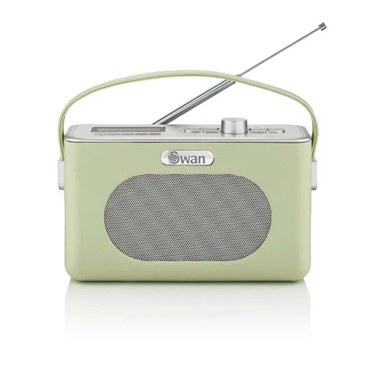 Buy Swan Retro Dab Bluetooth Radio - Green online | Jeelabs.com