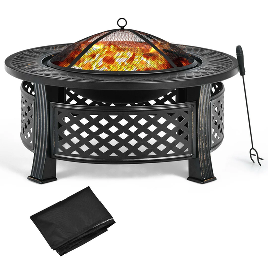 Buy Bowery 50Cm H x 81Cm W Steel Outdoor Fire Pit online