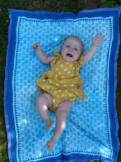 Buy Baby Cot Quilts Hand Block Printed On Organic Cotton Online