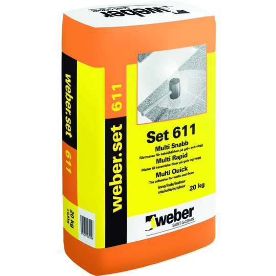 Köpa FÄSTMASSA SET 611 SNABB 20KG | Beijerbygg Byggmaterial Online
