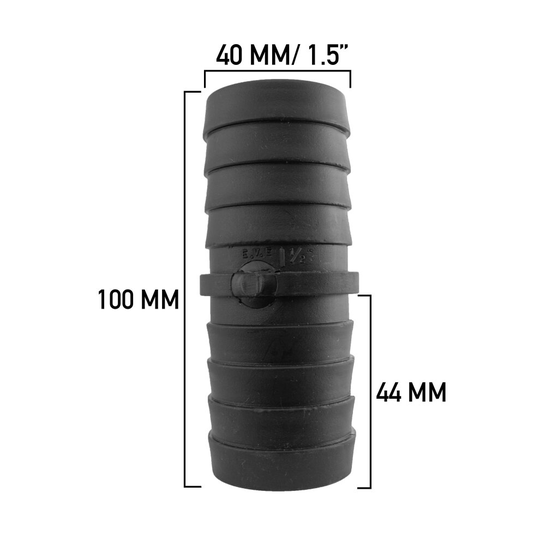 Buy 40mm Joiner Straight Repair Connector Corrugated Pond pipe hose Online