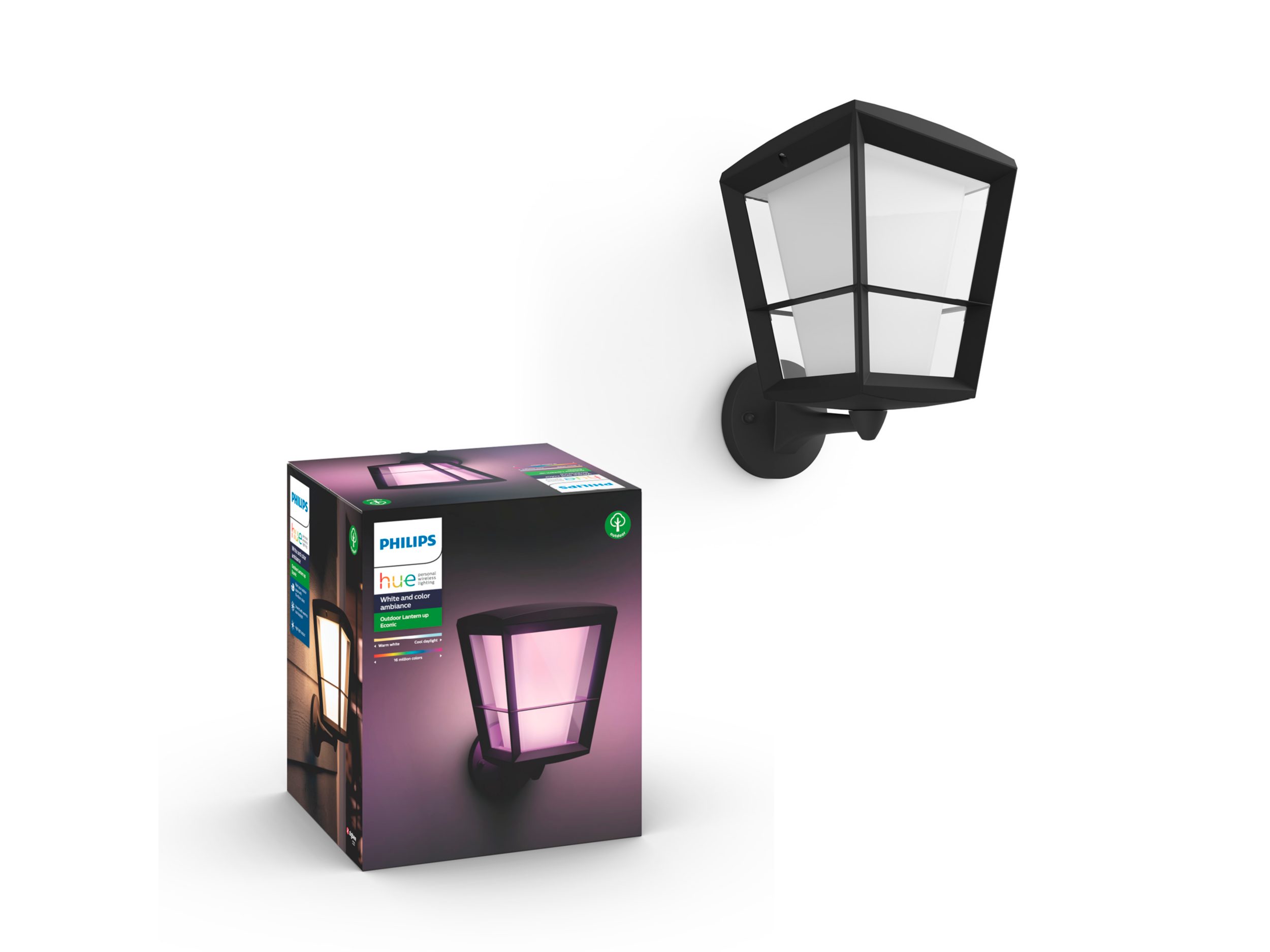 Buy Philips Hue - Econic Up Wall Lantern Outdoor - White & Color ...