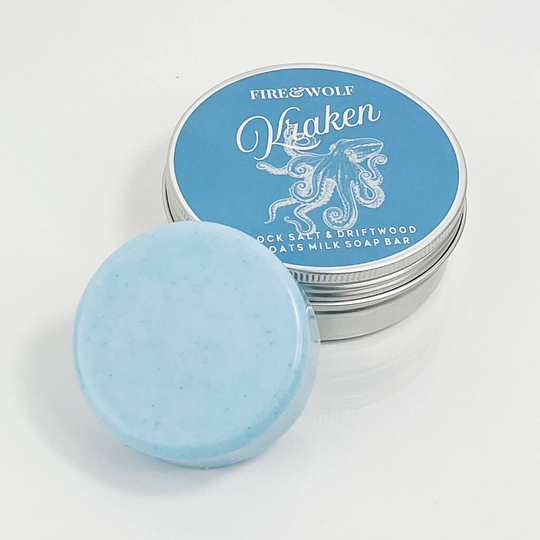Buy Kraken Rock Salt And Driftwood Soap In A Tin Online