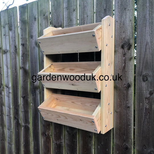 Buy 3 Tiered Wall Mounted Planter. Multi-Level Stepped Planter. Herb ...