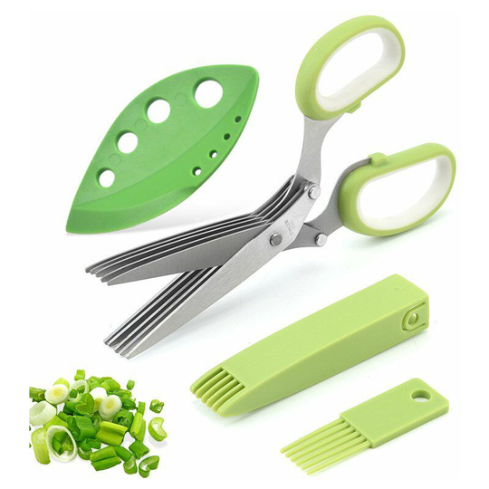 Buy Perle Rare - Three-piece stainless steel kitchen herb scissors, 5 ...