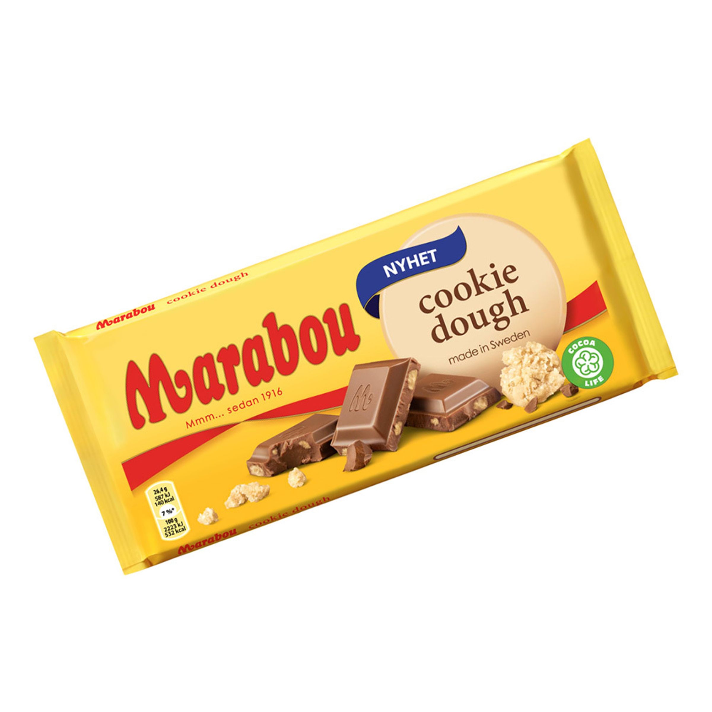 Köp Marabou Cookie Dough Chokladkaka - 185 gram online | Nordicfauna.se