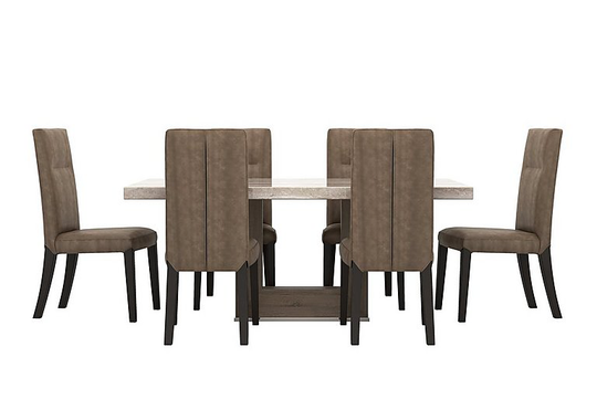 Buy Stone International - Valentina Dining Table with 6 Dining Chairs ...