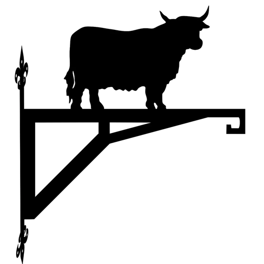 Buy Highland Cow Looking Modern Contemporary Hanging Bracket Online