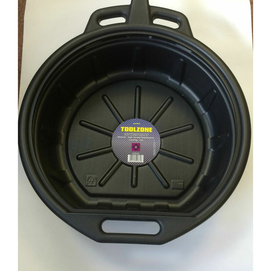 Buy Pro 16 Litre Waste Oil Pan Coolant Fuel Fluid Drain Tray Bucket ...