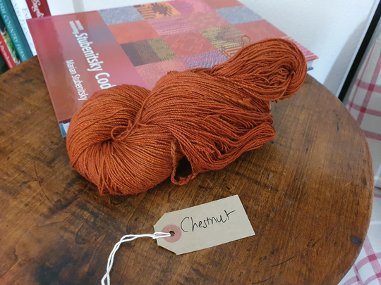 Buy Chromatic Chestnut Dyed Organic Cotton Yarn - 3 Weights Online