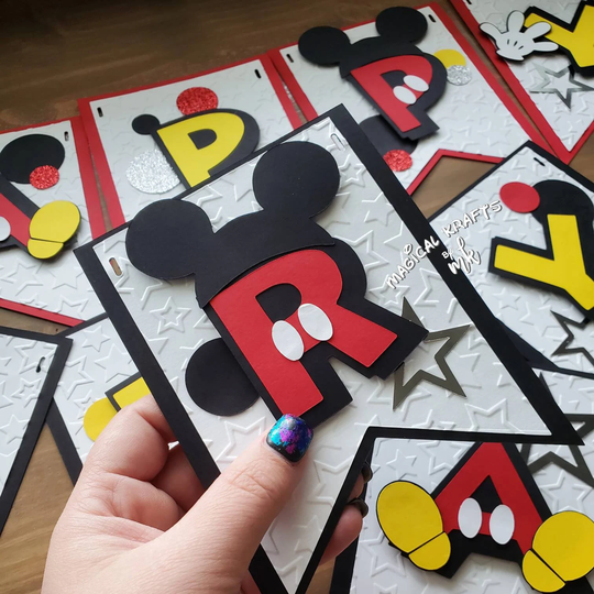 Buy Mouse Ears Banner 3D | Customize online