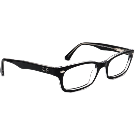 Buy Ray-Ban Eyeglasses Rb 5150 2034 Black On Clear Rectangular Frame 50 ...