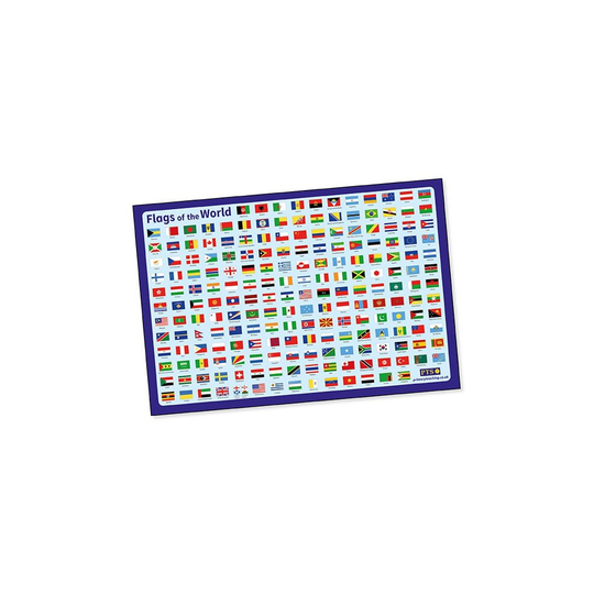 Buy 1 Flags Of The World Geography Childrens Pupils School Classroom ...