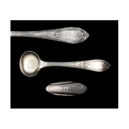Buy Antique Coin Silver Master Salt Spoon - Unknown Maker Online
