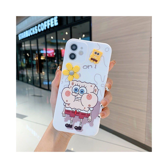 Buy (SpongeBob A, iPhone 12) Cute SpongeBob Patrick Star Soft Phone ...