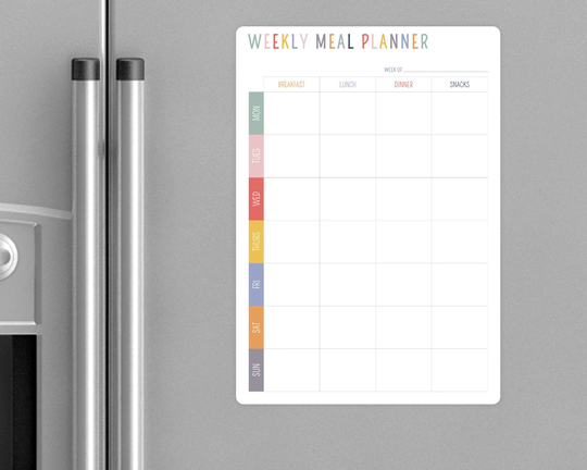 Buy A3 Colourful Dry Wipe Whiteboard Menu Planner Board online