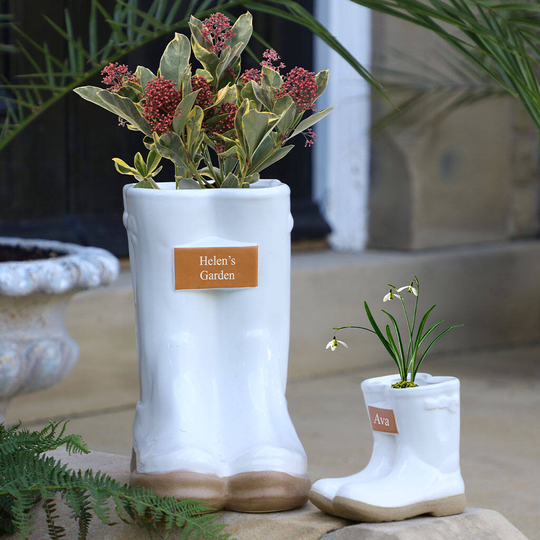Buy Personalised Welly Boot Planters Online