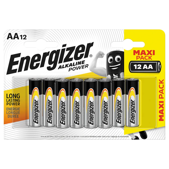 Buy Energizer Alkaline Power AA Batteries - 12 Pack online | Jeelabs.com
