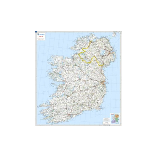 Buy Ireland Michelin rolled amp tubed wall map Encapsulated Wall Map ...