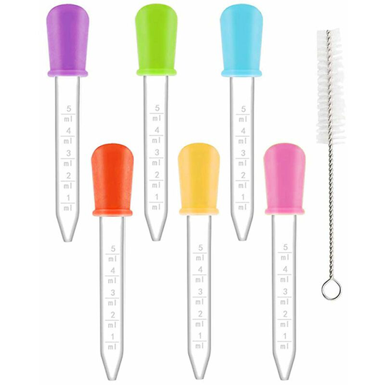 Buy 5ml Plastic Graduated Pipettes and 1 Clean Brush, Pipette Dropper ...