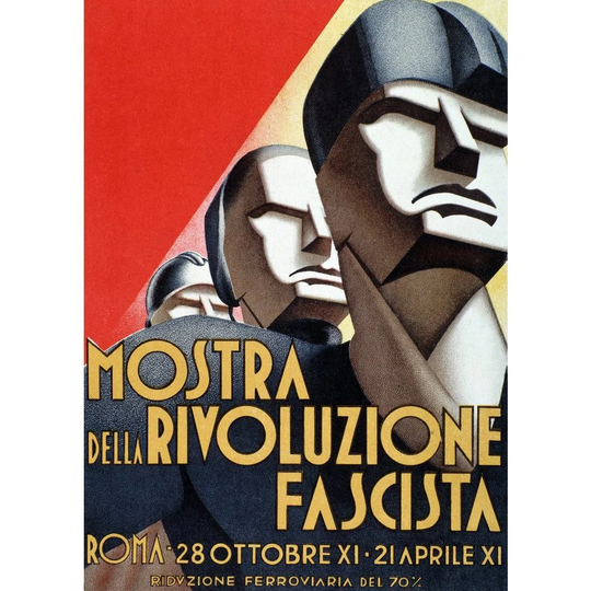 Buy 'Exhibition of the Fascist Revolution, Poster, 1933' Graphic Art ...