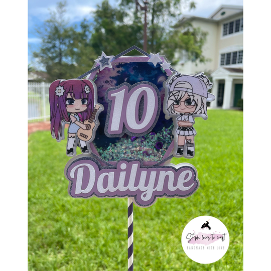 Buy Gatcha Life Inspired Light Up Cake Topper online