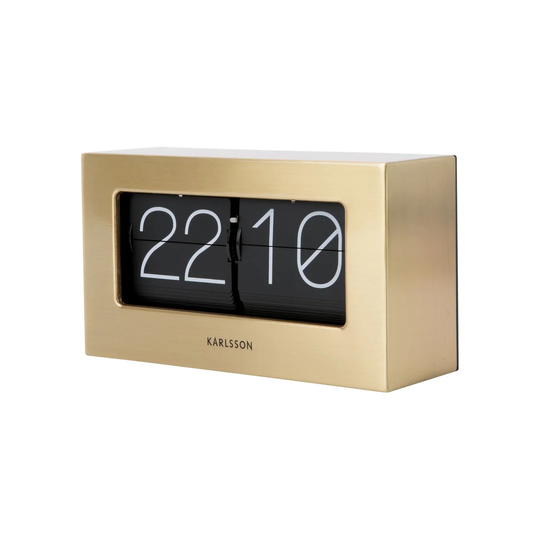 Buy Utilitarian Digital Mechanical Alarm Tabletop Clock in Gold online ...