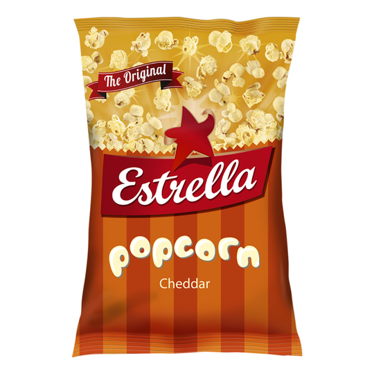 Köp Estrella Cheddar Popcorn - 90 gram
