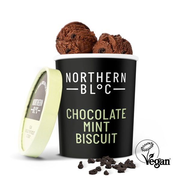 Buy Northern Bloc Chocolate Mint Biscuit Vegan Ice Cream Online | Dairy.nu