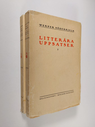 Osta Werner Söderhjelm : Litterära uppsatser 1-2 : Skrifter IX-X netistä