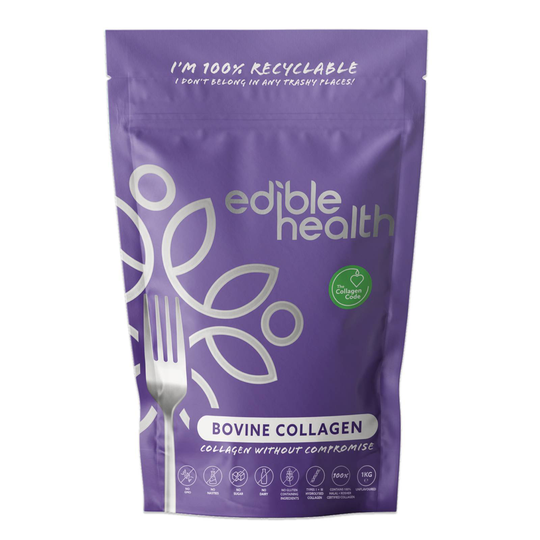 Buy Edible Health Hydrolysed Bovine Collagen Powder 1Kg Pouch online