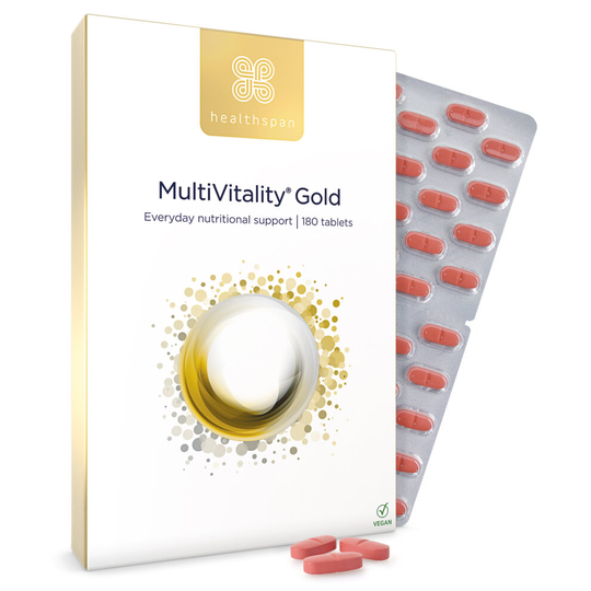 Buy (180 Tablets) Healthspan Multivitamin Gold, A-Z Formulation, Vegan ...