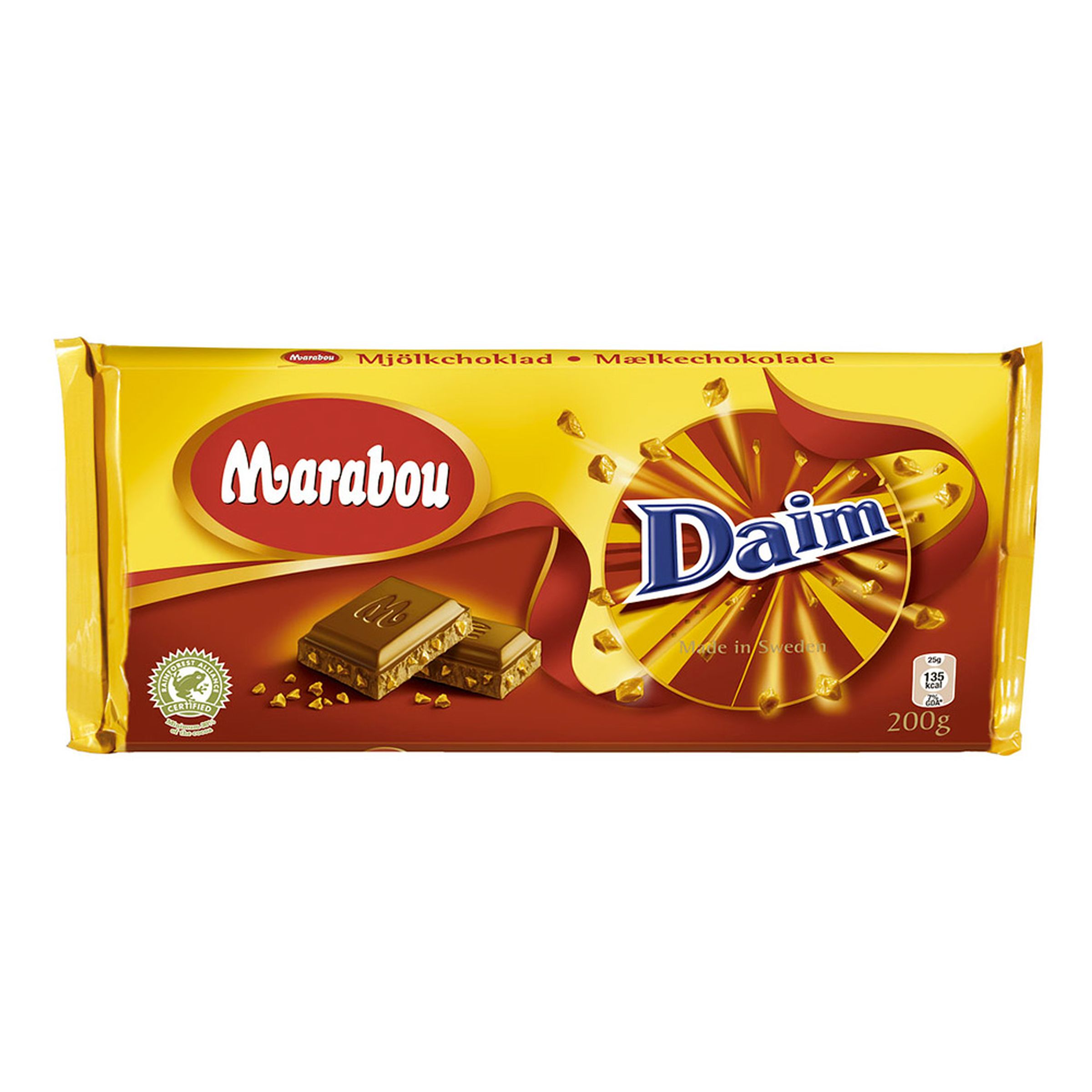 Köp Marabou Daim Chokladkaka - 200 gram online | Nordicfauna.se