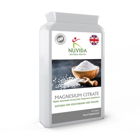 Buy Magnesium Citrate / 120 x 500mg Tablets / Strong Magnesium ...