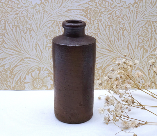 Buy Antique Ink Bottle, Small Victorian Stoneware Salt Glazed Ink ...