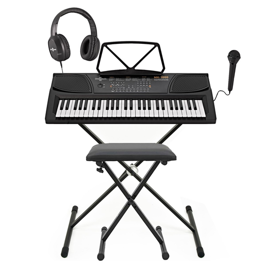 Buy MK-1000 54-key Portable Keyboard by Gear4music - Complete Pack ...