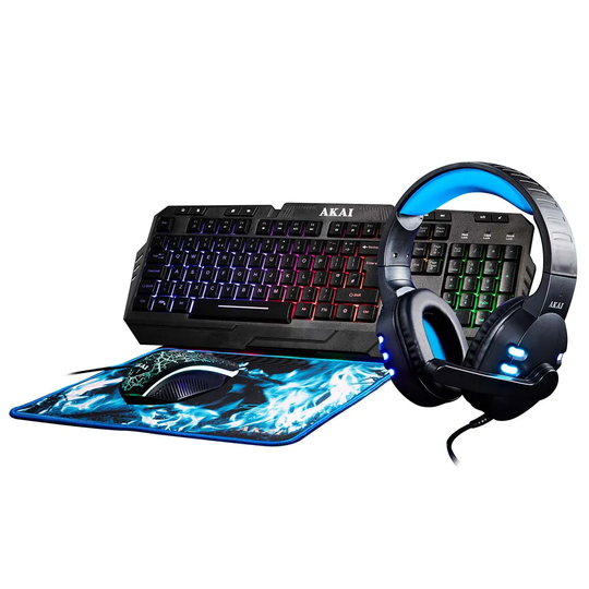 Buy Akai Gaming 4 In 1 Gaming Combo Set For PC And Laptop Black With ...