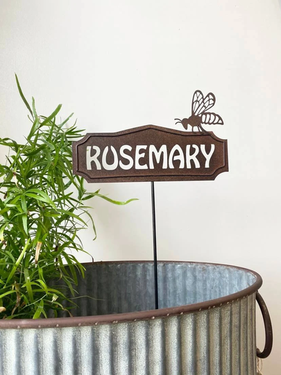 Buy Very Pretty Metal Rosemary Herb Garden Sign Stake Online