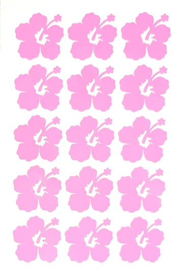 Buy 24 Hibiscus Flower Vinyl Stickers Decals Planner Online