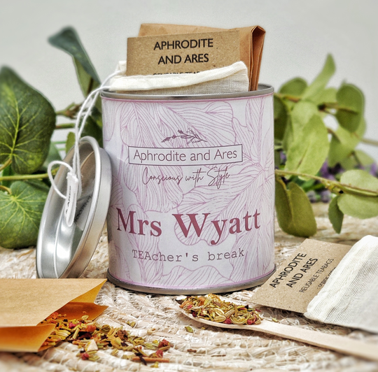Buy 'Teacher's Break' Personalised Botanical Tea Gift Set Online